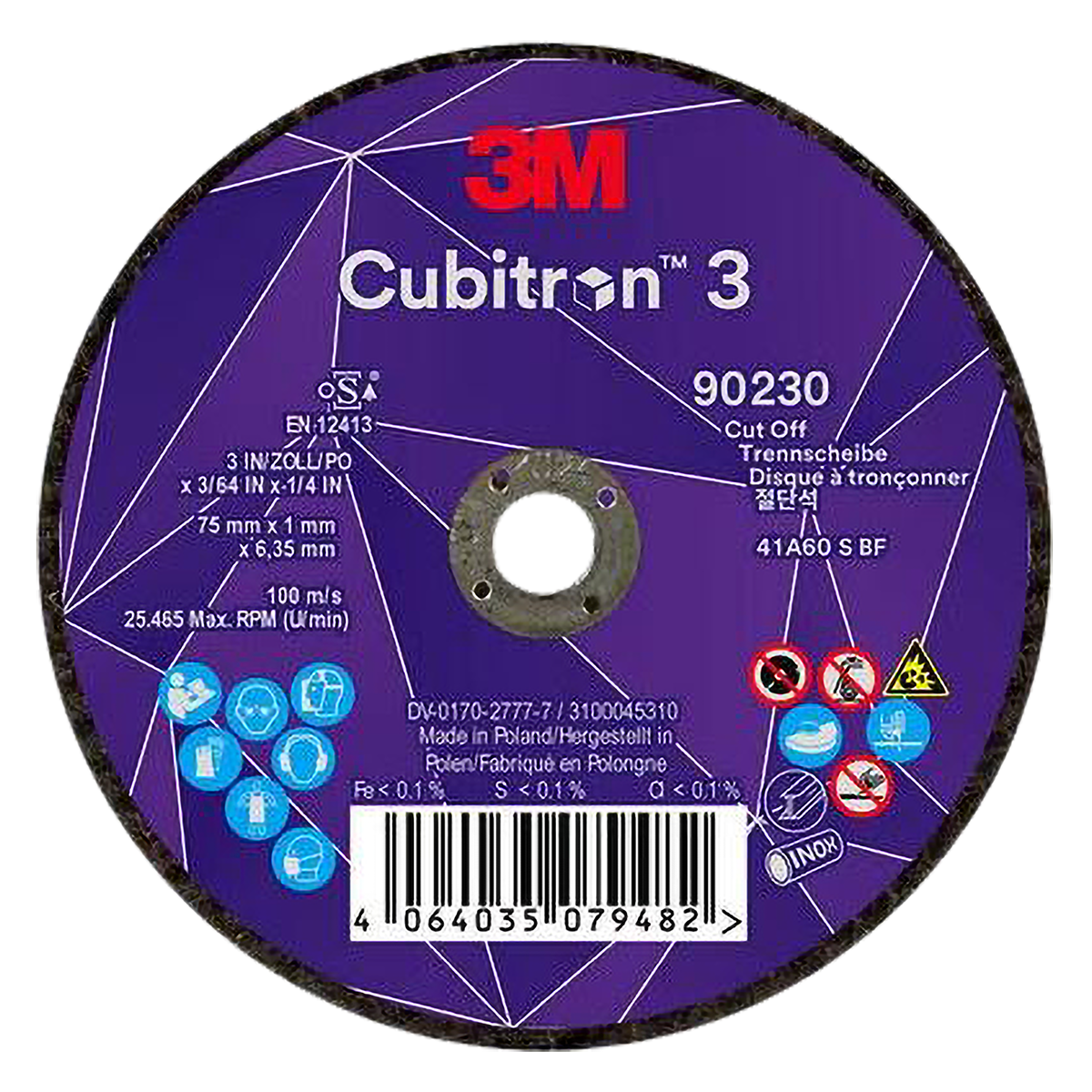 3M Cubitron 3 Doorslijpschijven - Weldkar